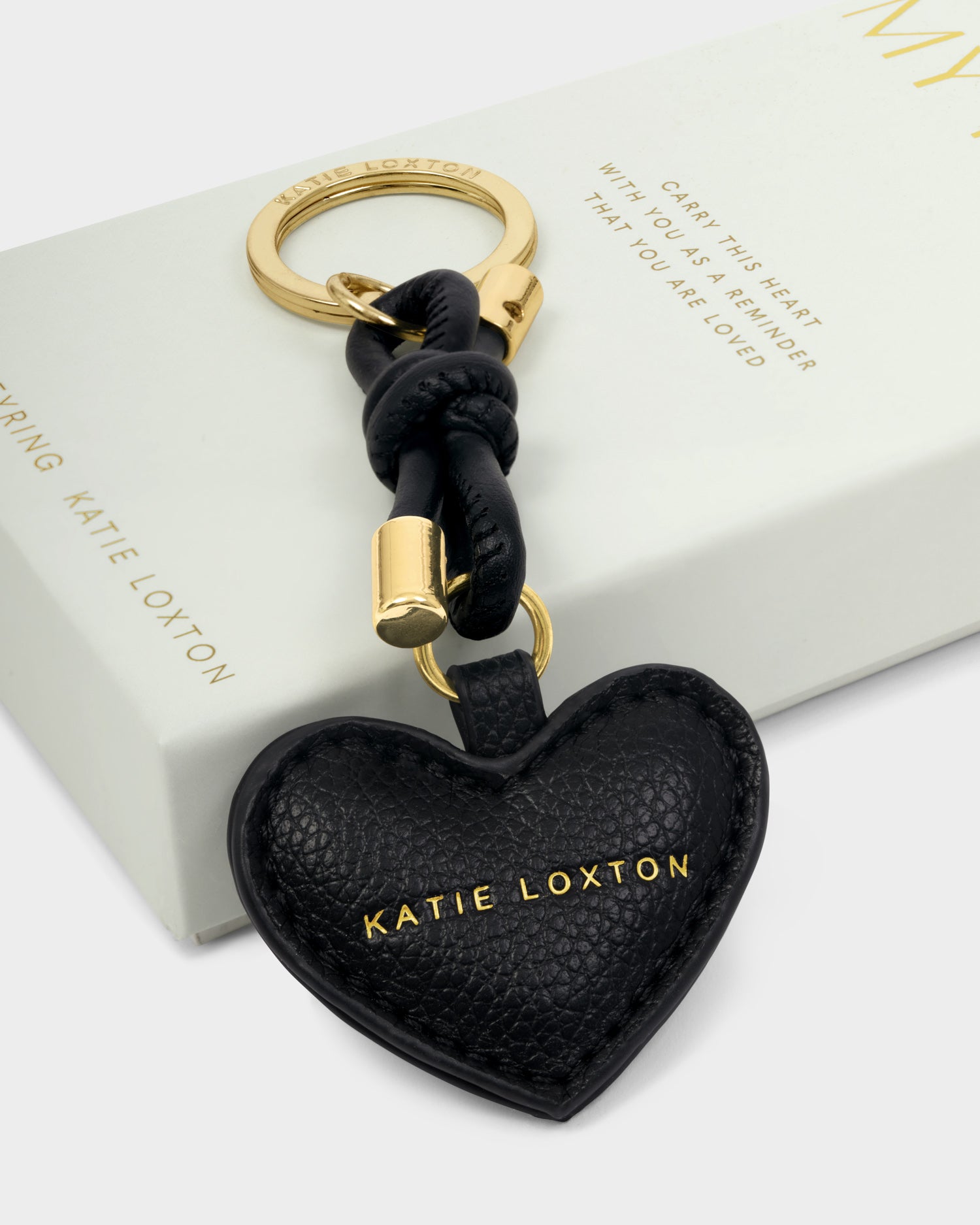 Key To My Heart Gift Boxed Keyring 'Black'