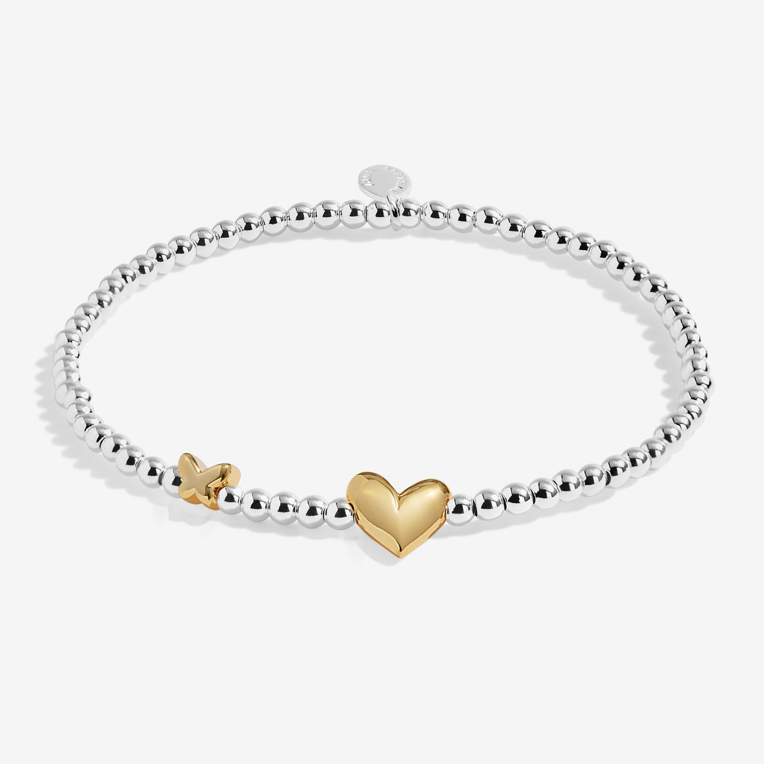 Birth Month A Little April Silver & Gold Plated Bracelet
