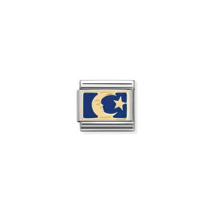 Gold Enamel - Blue Moon And Star Charm - Nomination Italy Official UK ...